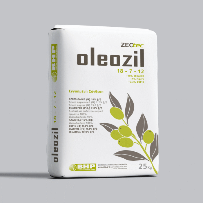 Λίπασμα για ελιές OLEOZIL 18-7-12 0,3B +10% ζεόλιθος 25kg – AGROKA